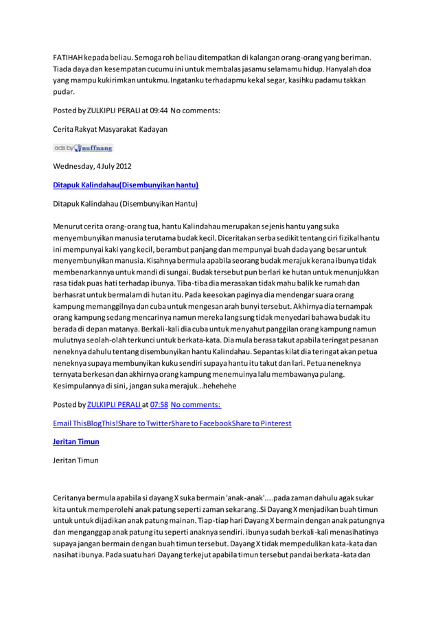 Cerita kedayan | PDF