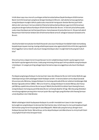 Cerita kedayan | PDF