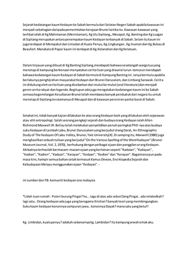 Cerita kedayan | PDF