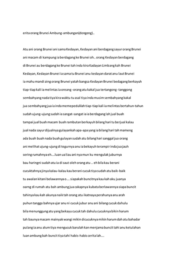 Cerita kedayan | PDF