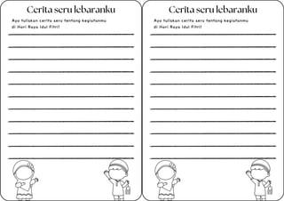 Worksheet Cerita Lebaran Mewarnai Gambar | PDF