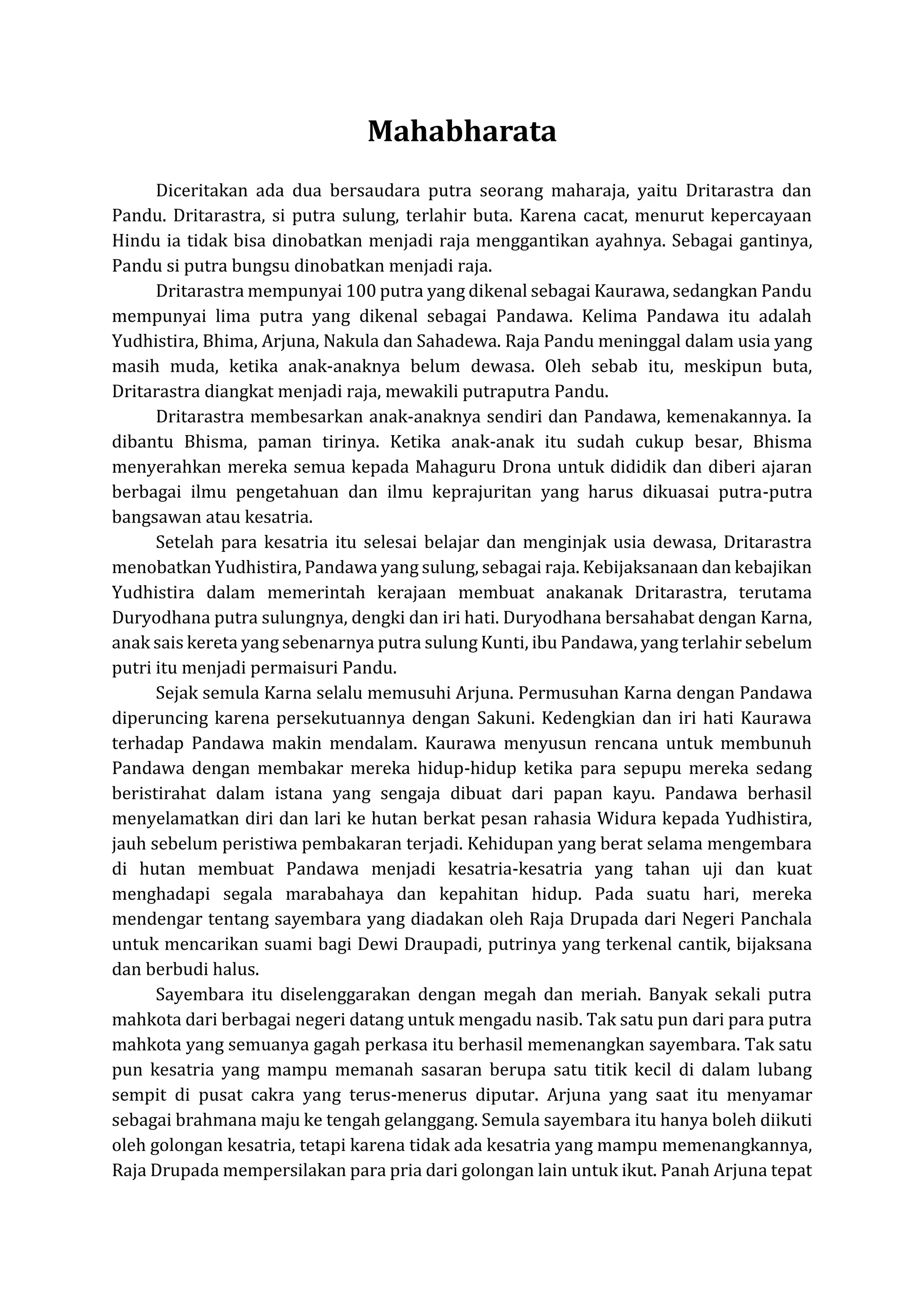 cerita Mahabharata (pandawa & kurawa).docx