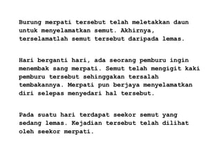 Cerita merpati dan semut | PPT