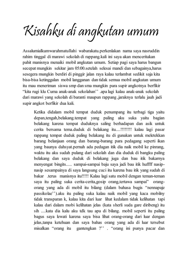 Cerita mobil angkutan umum | PDF