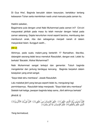 Cerita mtq nabi muhammad digua hira' | DOC