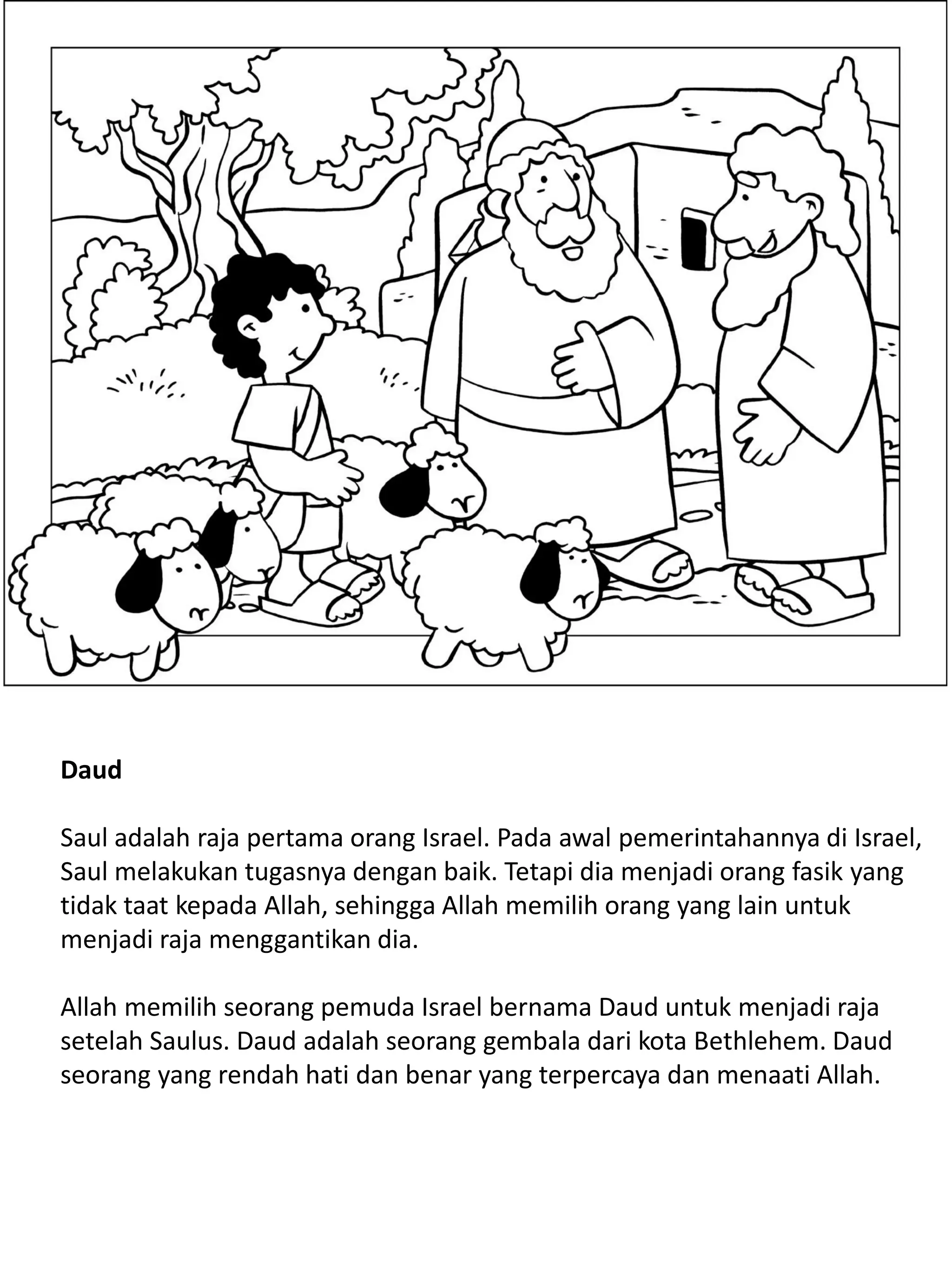 Cerita Perjanjian Lama untuk anak-anak - Buku Mewarnai | PDF