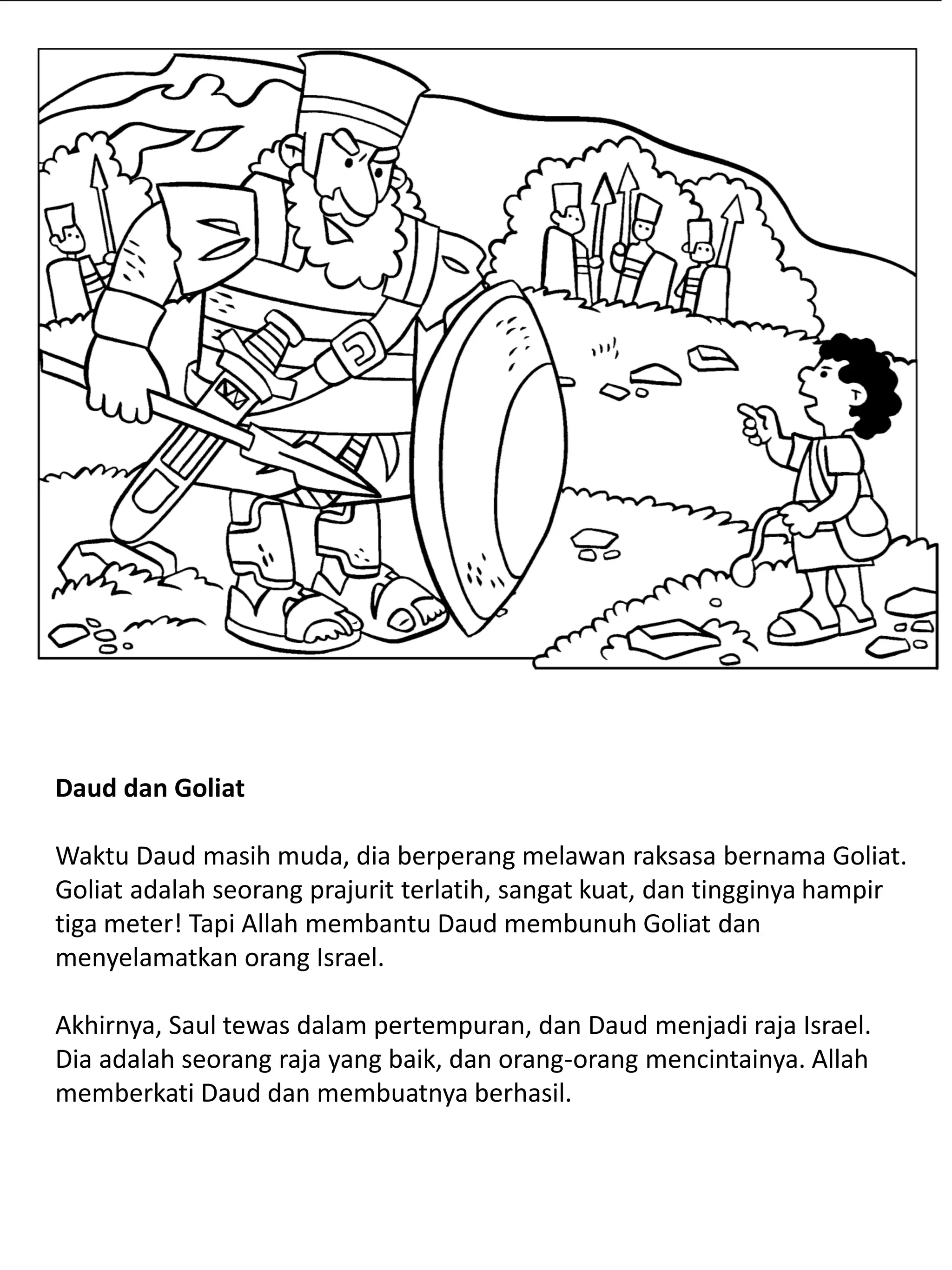 Cerita Perjanjian Lama untuk anak-anak - Buku Mewarnai | PDF