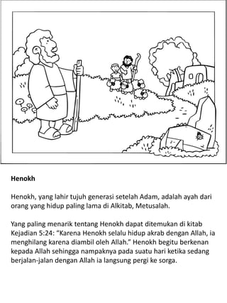 Cerita Perjanjian Lama untuk anak-anak - Buku Mewarnai | PDF