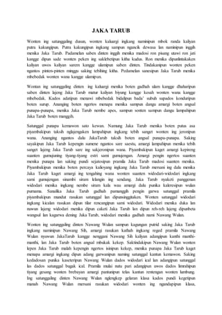 kumpulan cerita rakyat dalam bahasa jawa | DOCX