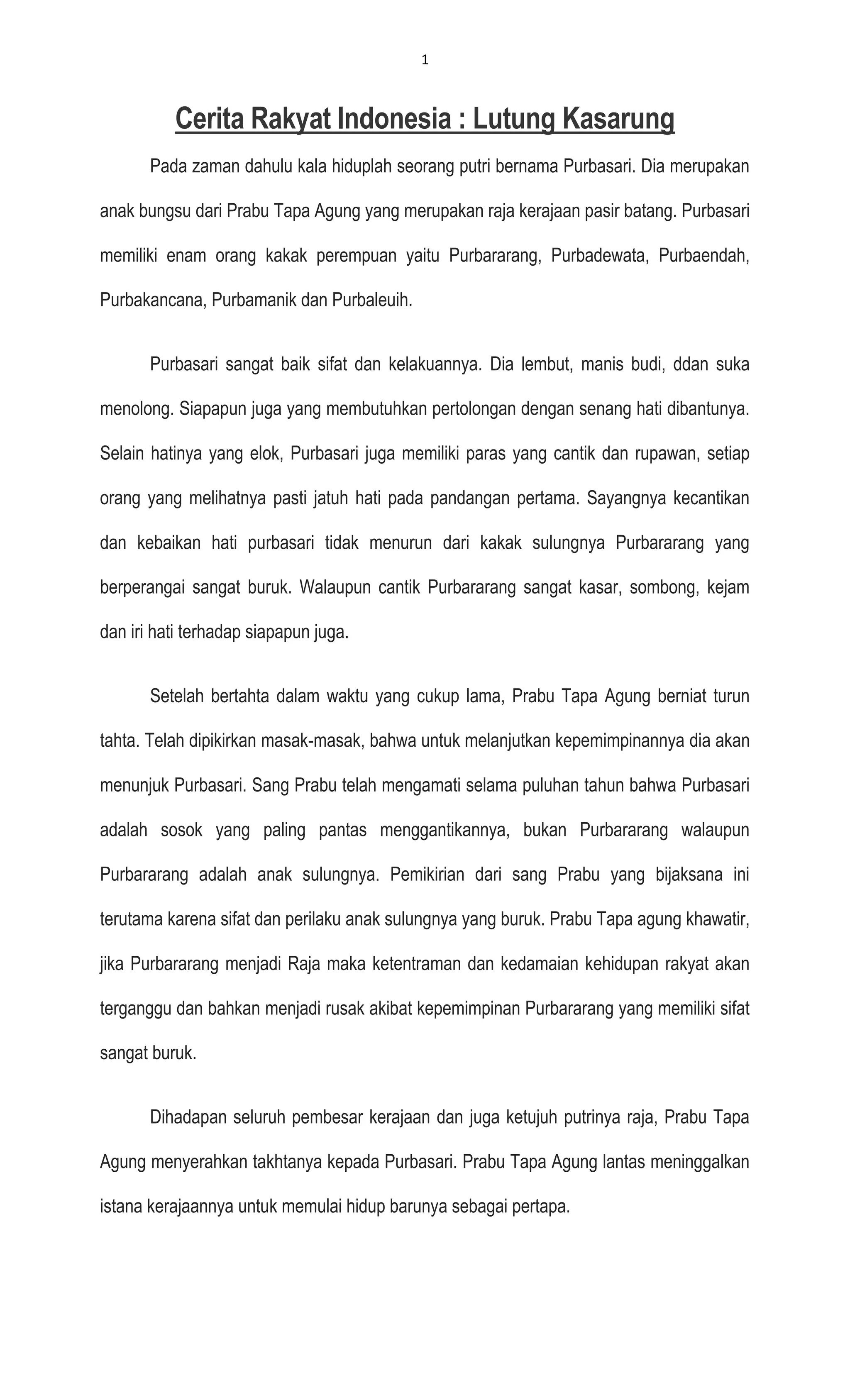 Cerita Rakyat Indonesiadocx