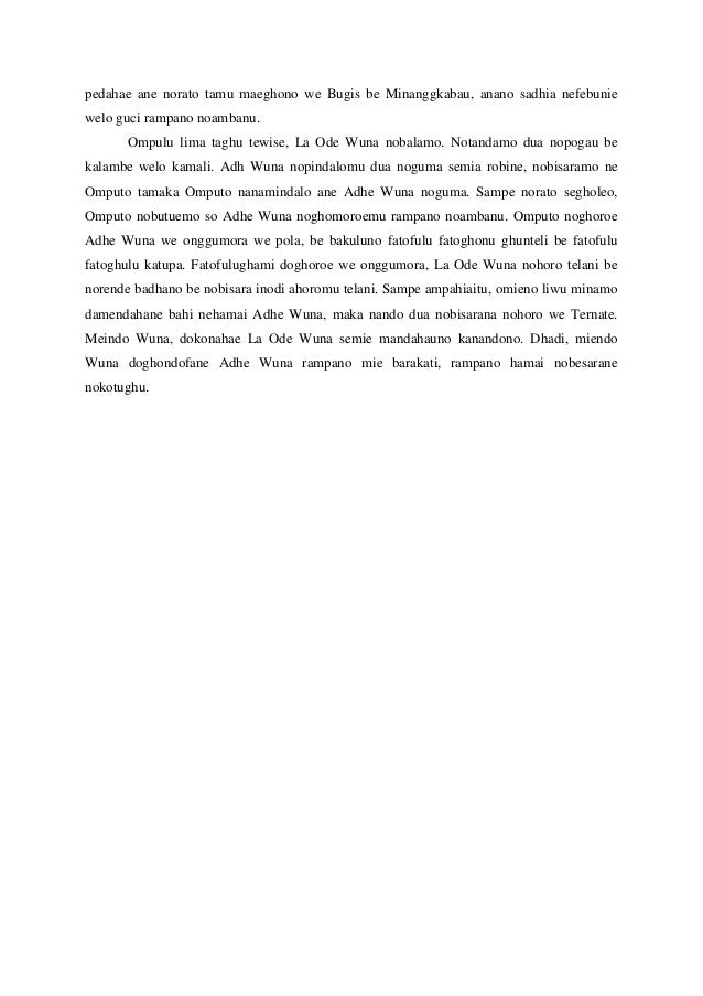 Cerita Rakyat La Ode Wuna