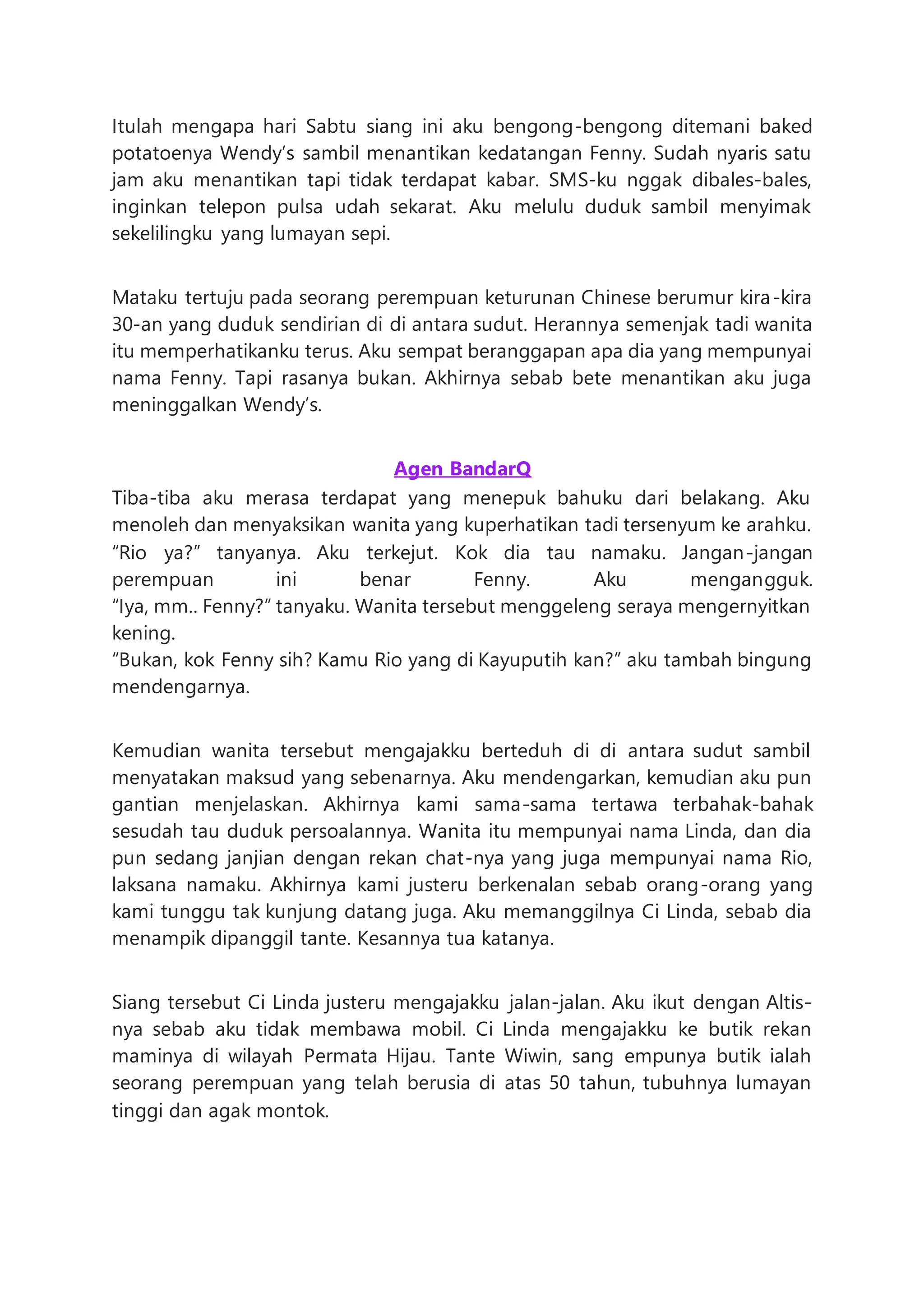 Cerita seks bokep ngetot tante hot | DOCX