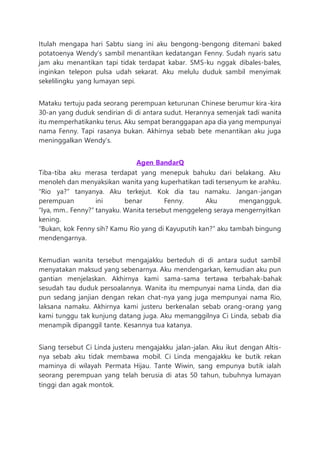 Cerita seks bokep ngetot tante hot | DOCX