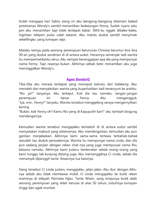 Cerita seks bokep ngetot tante hot | DOCX