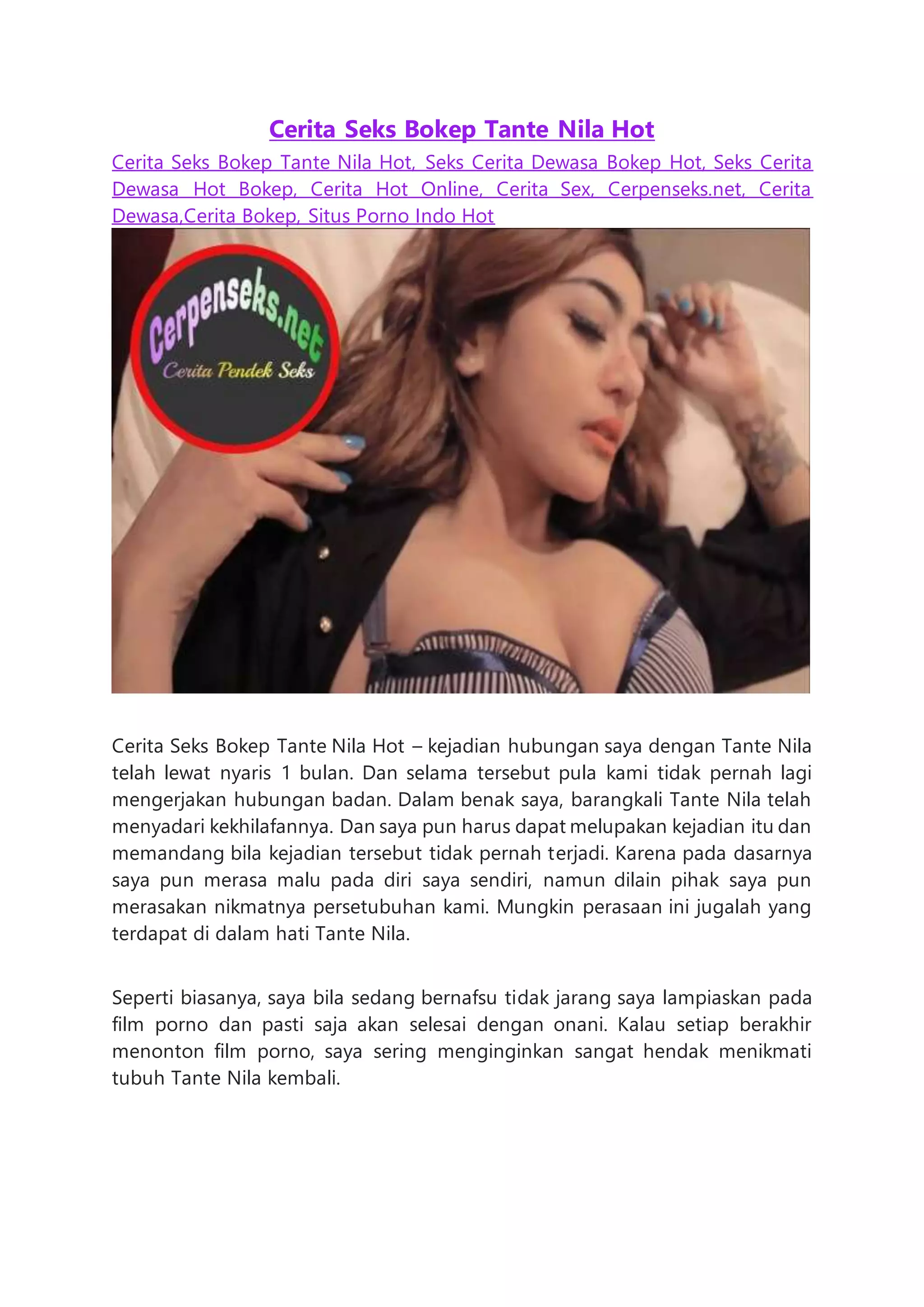 Cerita seks bokep tante nila hot | DOCX