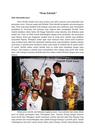 Pesta Sekolah | PDF