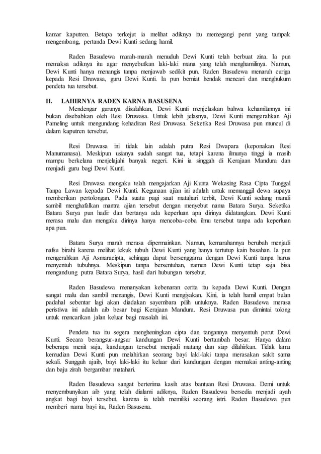 Cerita wayang | DOCX