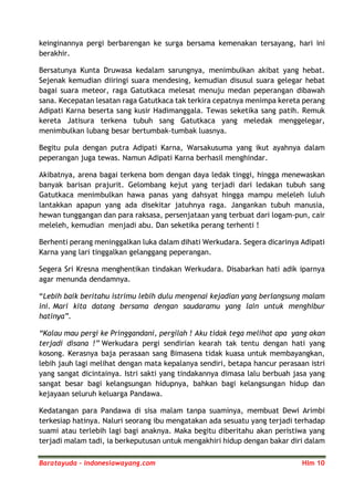 Baratayuda Perang menuai karma : Buku-4 | PDF