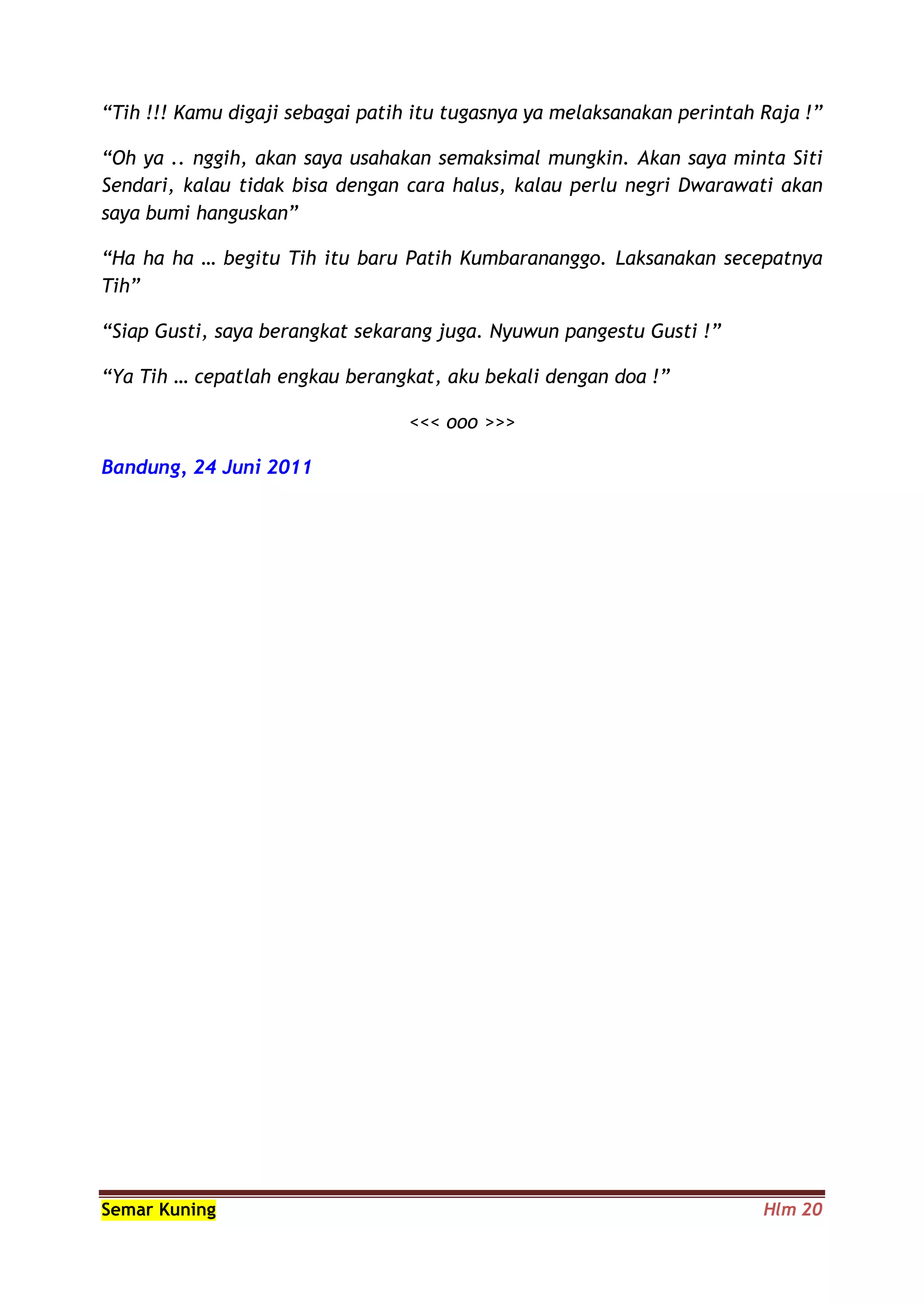 Wayang - Semar kuning | PDF