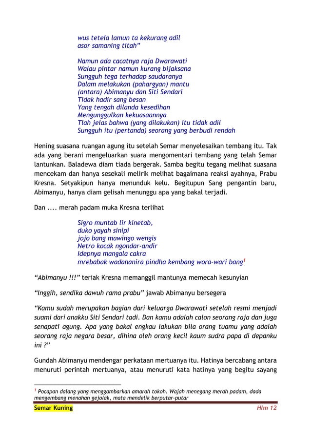 Wayang - Semar kuning | PDF