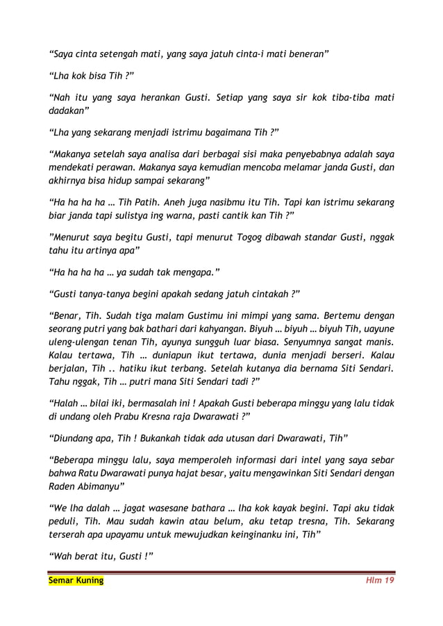 Wayang - Semar kuning | PDF