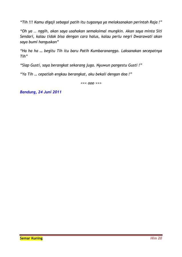 Wayang - Semar kuning | PDF