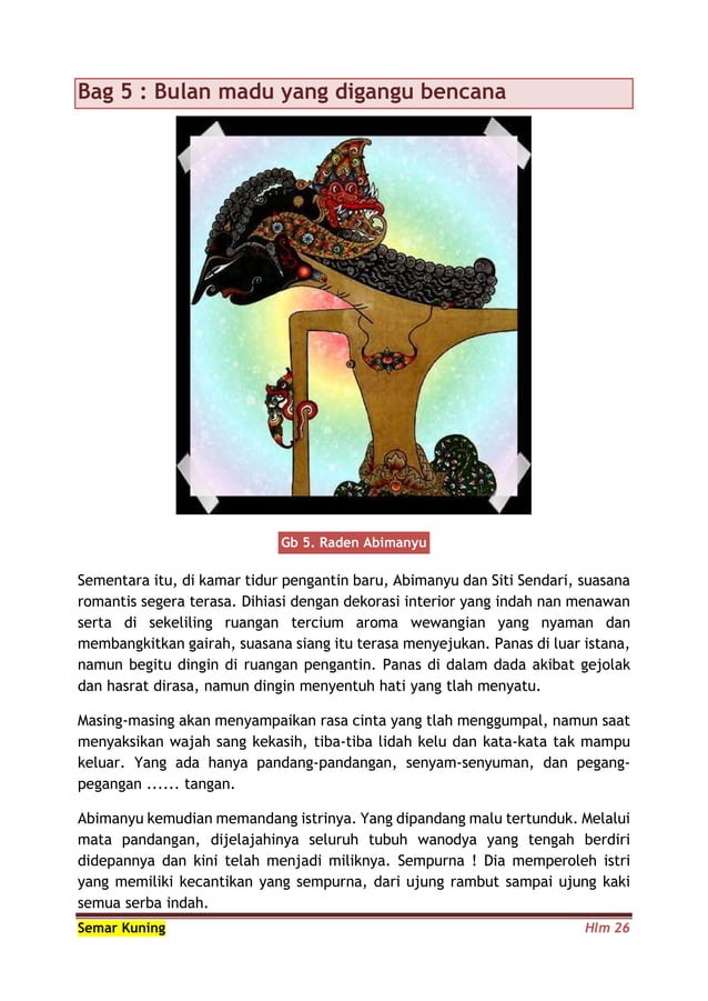 Wayang - Semar kuning | PDF