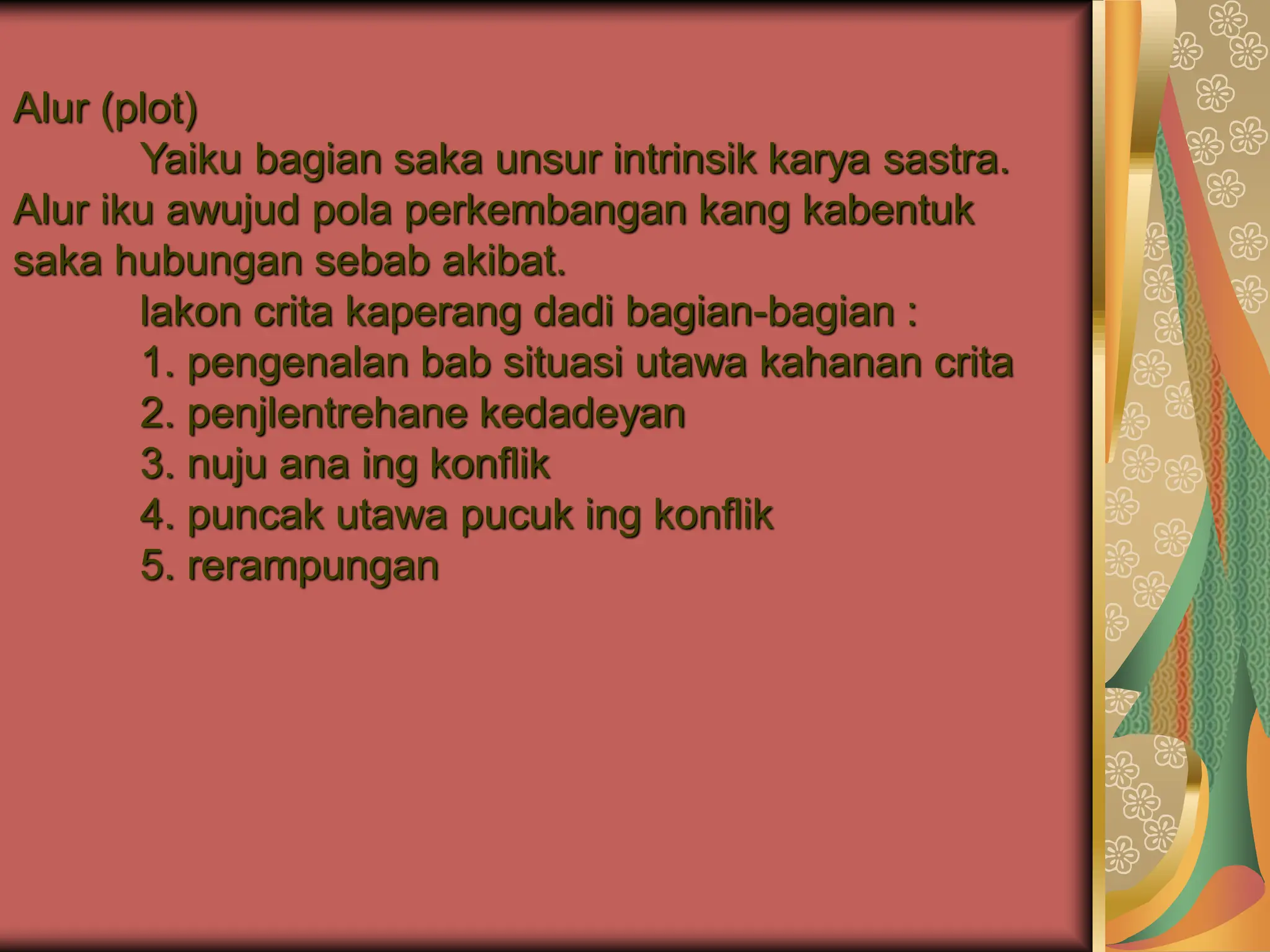 penjelasan mengani materi cerkak (bahasa jawa) | PDF