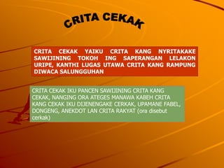 belajar materi penjelasan cerkak (bahasa jawa) | PDF