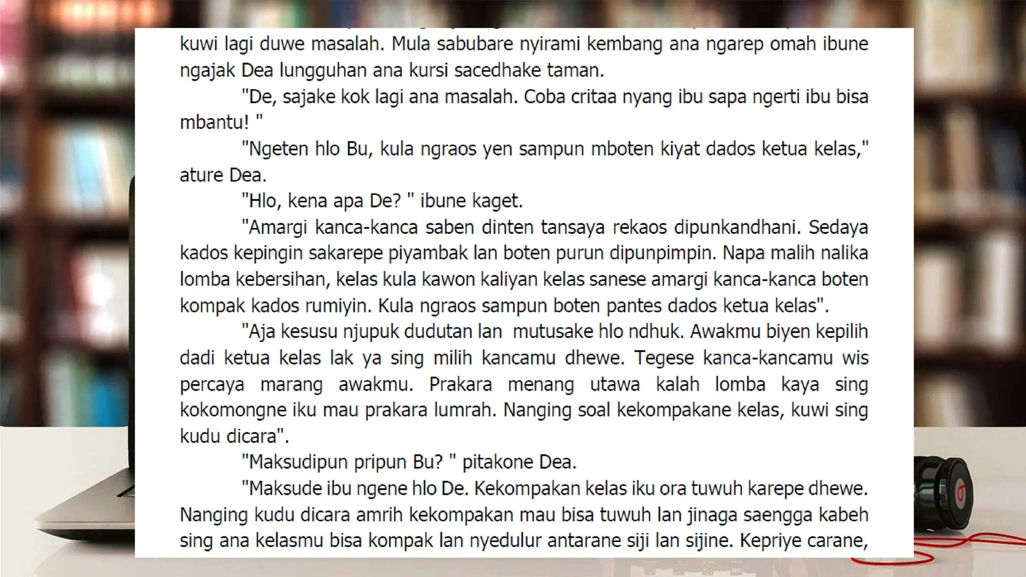 Cerkak - Struktur Teks Cerkak atau Cerpen | PDF