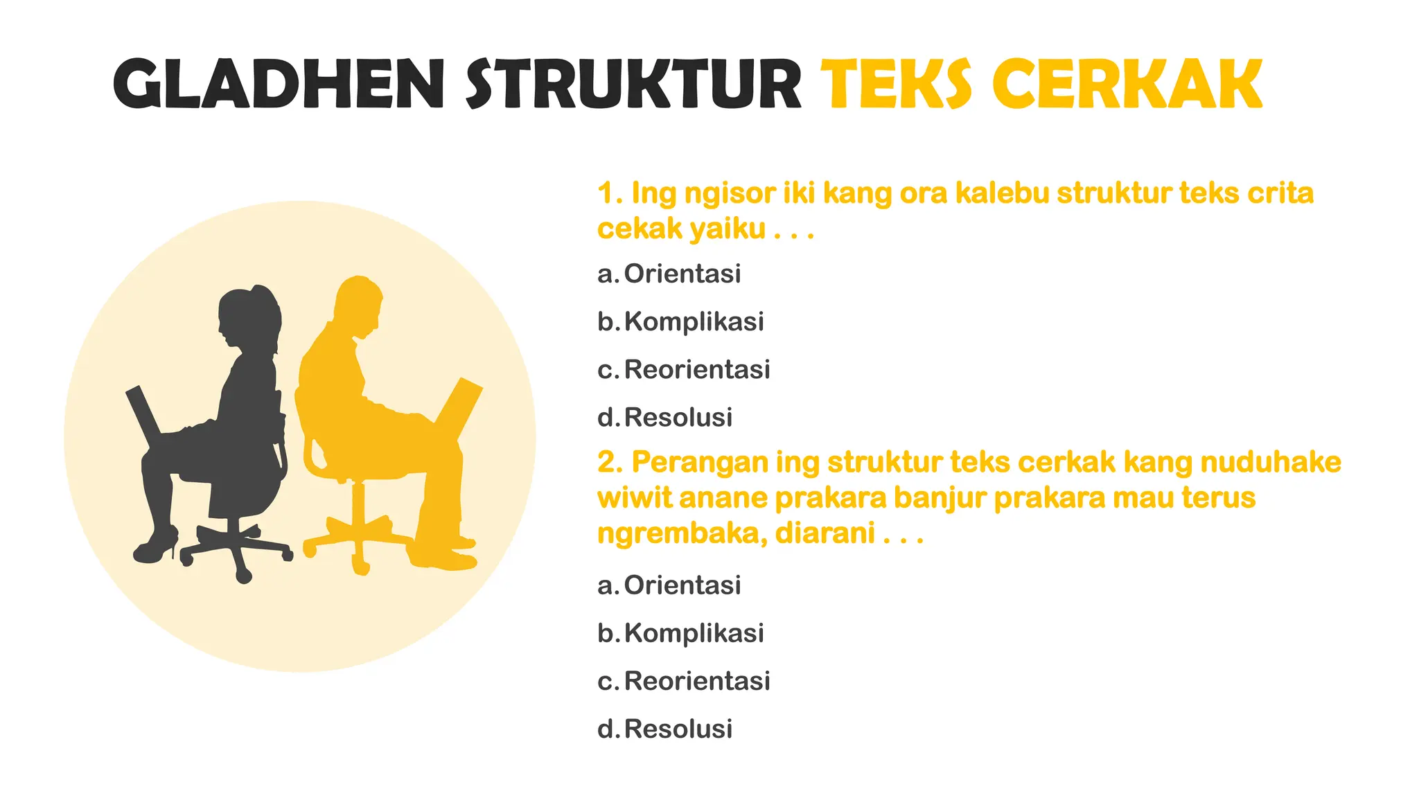 Cerkak - Struktur Teks Cerkak atau Cerpen | PDF