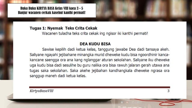 Cerkak - Struktur Teks Cerkak atau Cerpen | PPT