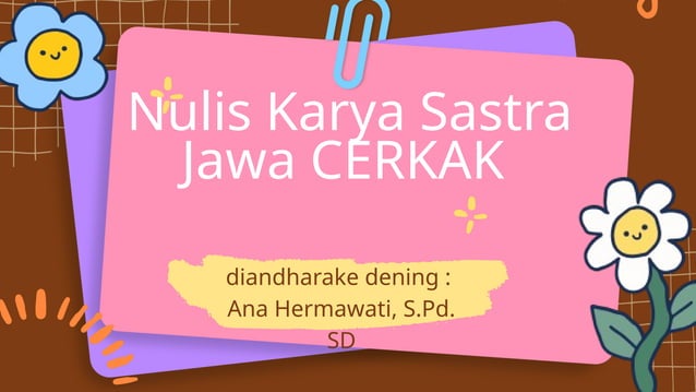 Materi dan Contoh Cerkak Bahasa Jawa.pptx