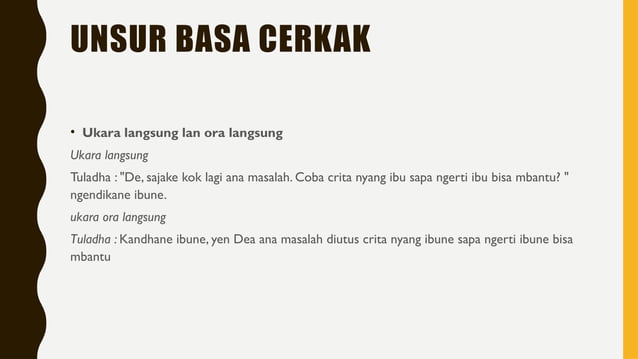 CERKAK (CRITA CEKAK ) PERTEMUAN 1. bahasa jawa kelas 8pptx | PPTX