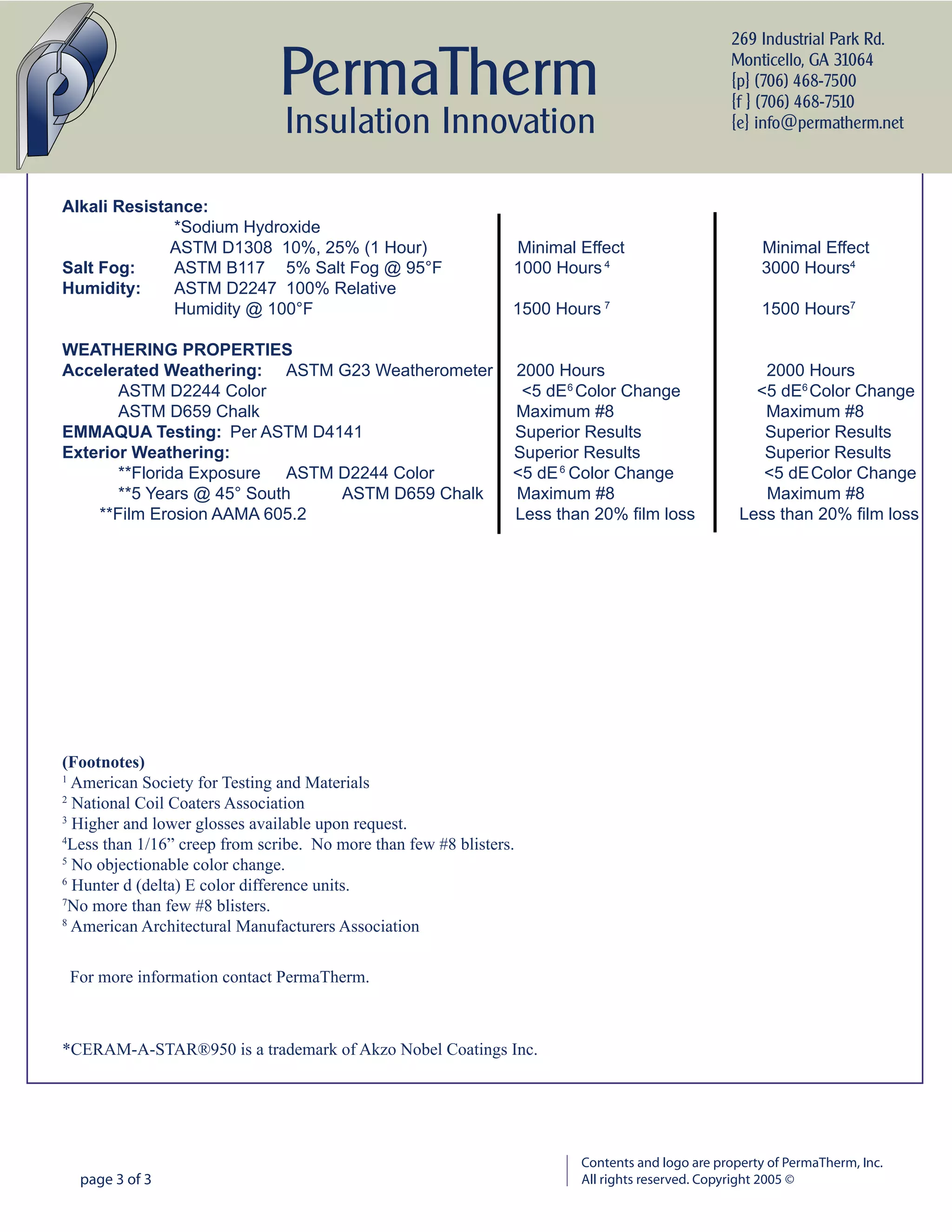 PermaTherm CERAM-A-STAR | PDF