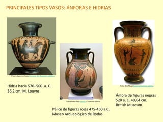 Cerámica griega ática: figuras negras y figuras rojas. | PPSX