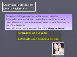 Cerámicas dentales II | PPT