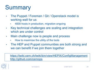 Configuration Management Evolution at CERN | PPTX