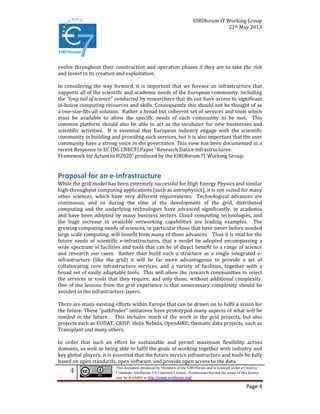 A Vision for a European e-Infrastructure for the 21st Century | PDF | Cloud Computing | Internet