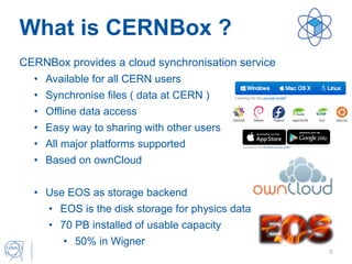 What is CERNBox ? | PDF