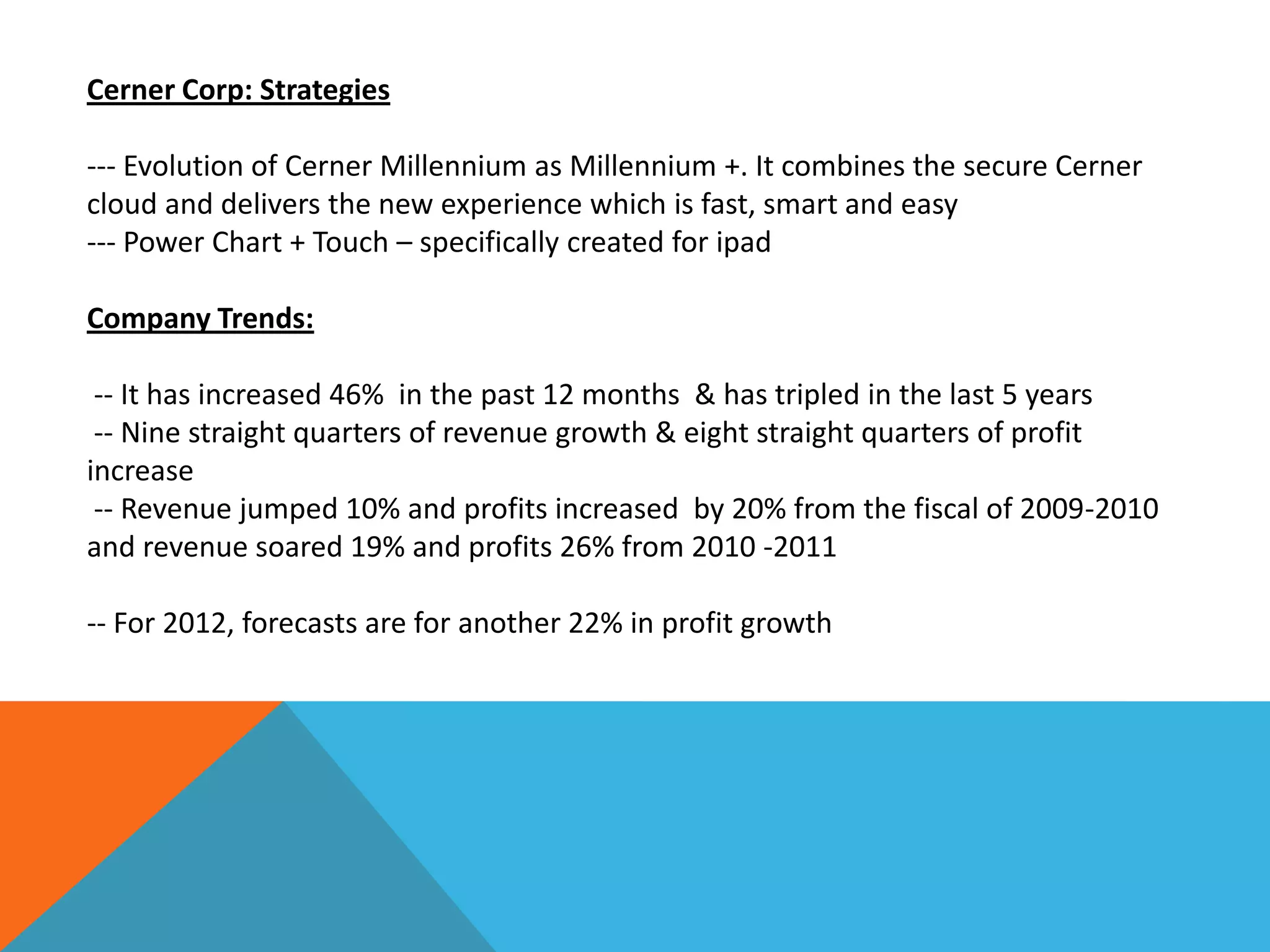 Cerner Corporation | PPTX | Healthcare Industry | Industries