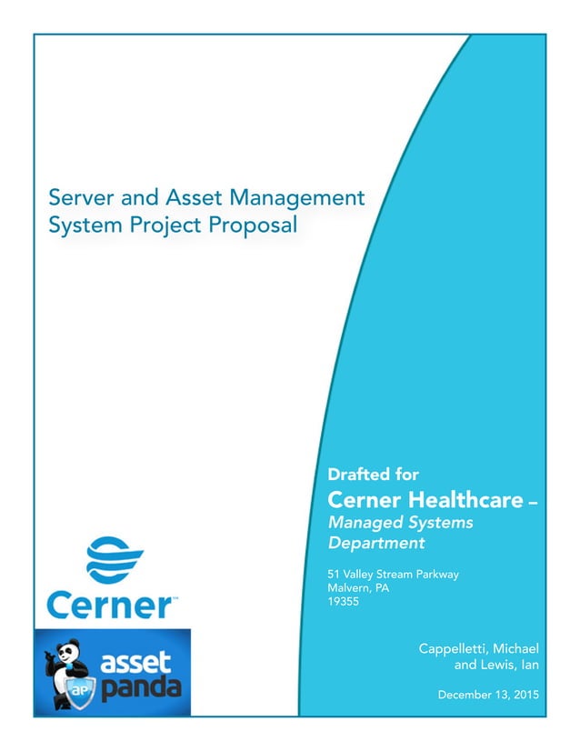 Server and Asset Management System Project Proposal | PDF