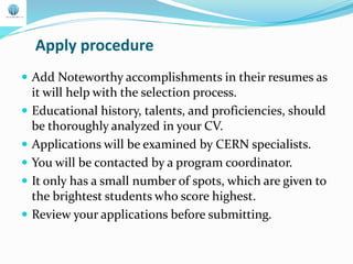 CERN Short Term Internship in Switzerland 2023.pptx