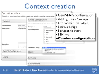 CernVM Online and Cloud Gateway: a uniform interface for CernVM contextualization and deployment ...