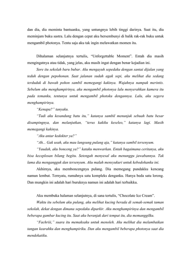 Cerpen -our tale | DOCX