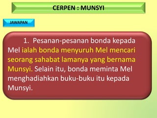 CERPEN MUNSYI - LATIHAN | PPTX