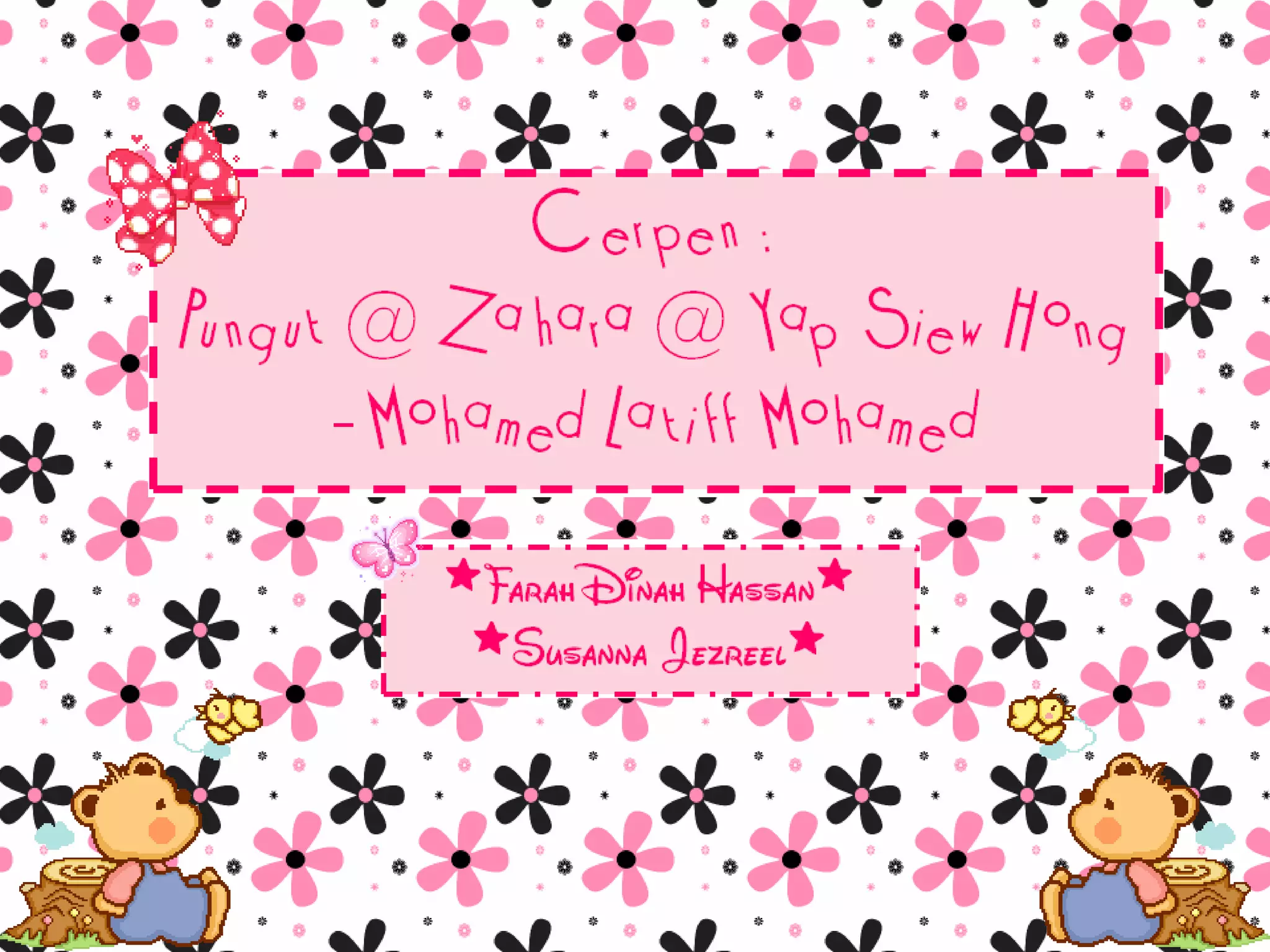 Cerpen pungut alias zahara alias yap siew hong | PPTX