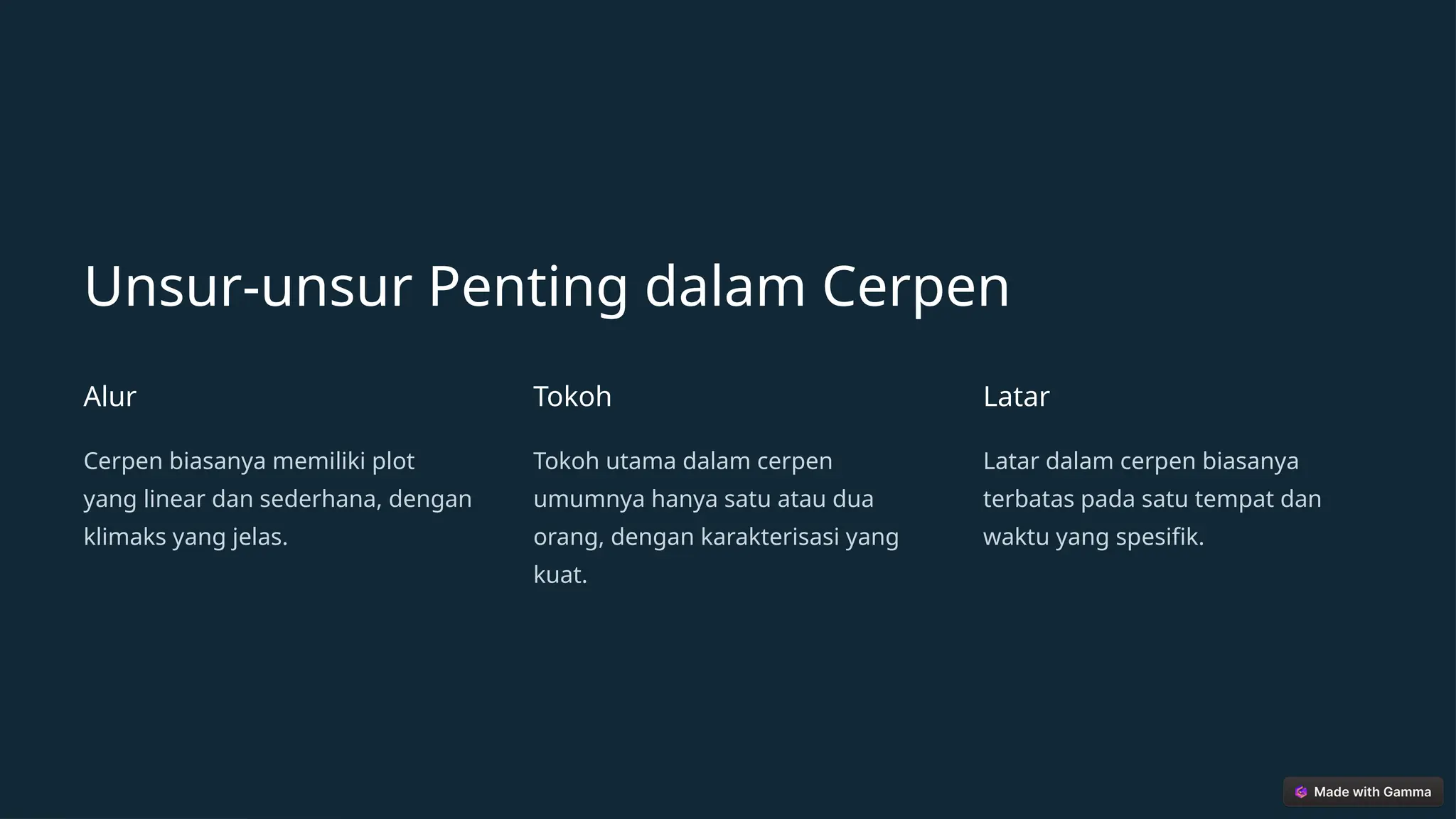 cerpen t prosedur.ppt materi kelaz embilanZmp | PPTX
