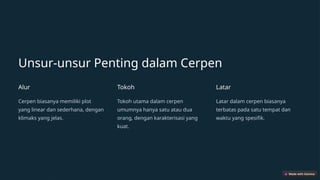 cerpen t prosedur.ppt materi kelaz embilanZmp | PPTX