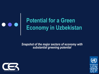 Potential for a Green Economy in Uzbekistan | PPTX